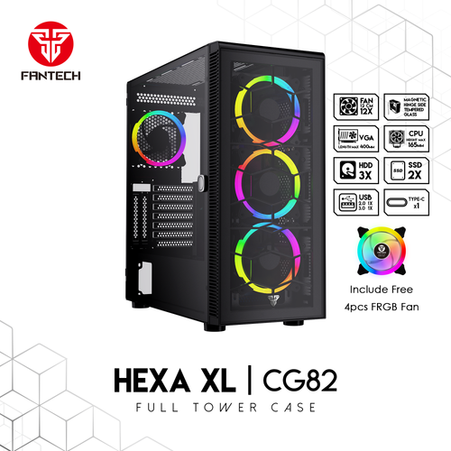 Fantech CG82 Hexa XL Kućište Gaming crno