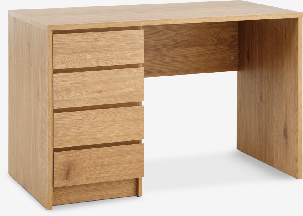 Radni sto LIMFJORDEN 60x120 4 fioke topao hrast boja