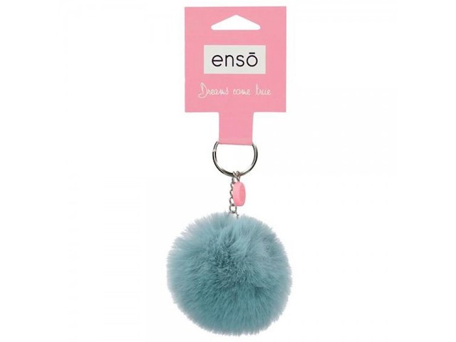 Privezak za ključeve torbu ranac Enso Pompon emerald 96102