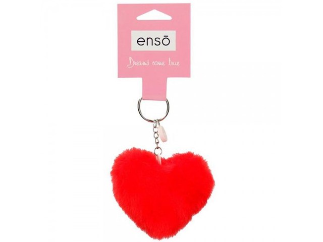 Privezak za ključeve torbu ranac Enso Heart red 95802