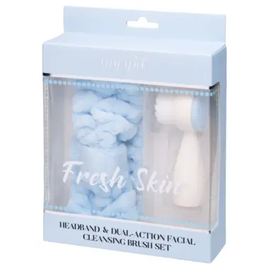 MY SPA Set traka za kosu i četka za čišćenje lica - Fresh Skin