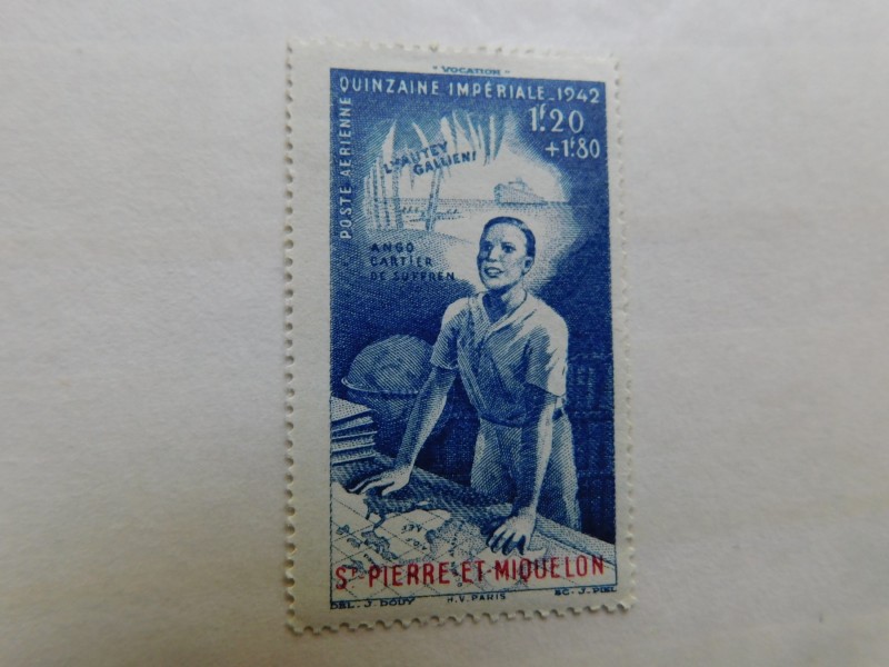 ** RF ST. PIERRE ET MIQUELON POSTE AERIENNE 1942 **
