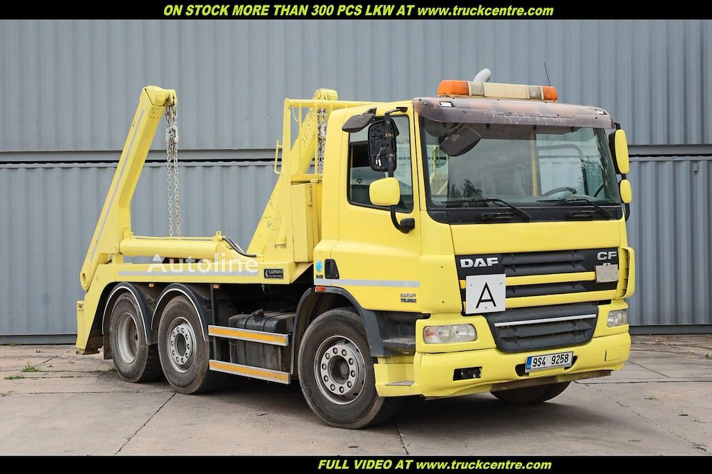 DAF CF 75.360, 6x2, EURO 5, 26 TONS, LIFTING AXLE kamion autopodizač kontejnera