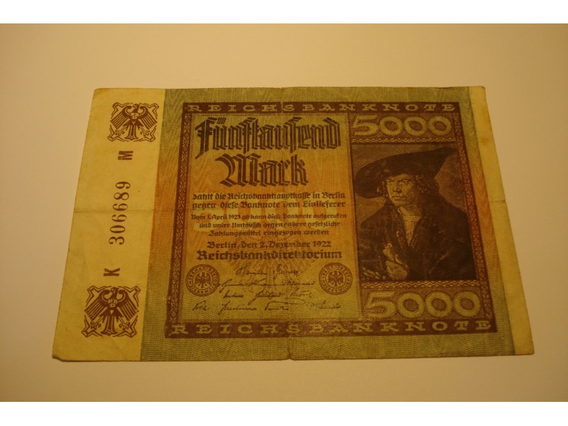 NEMAČKA - 5000 MARAKA - 1922