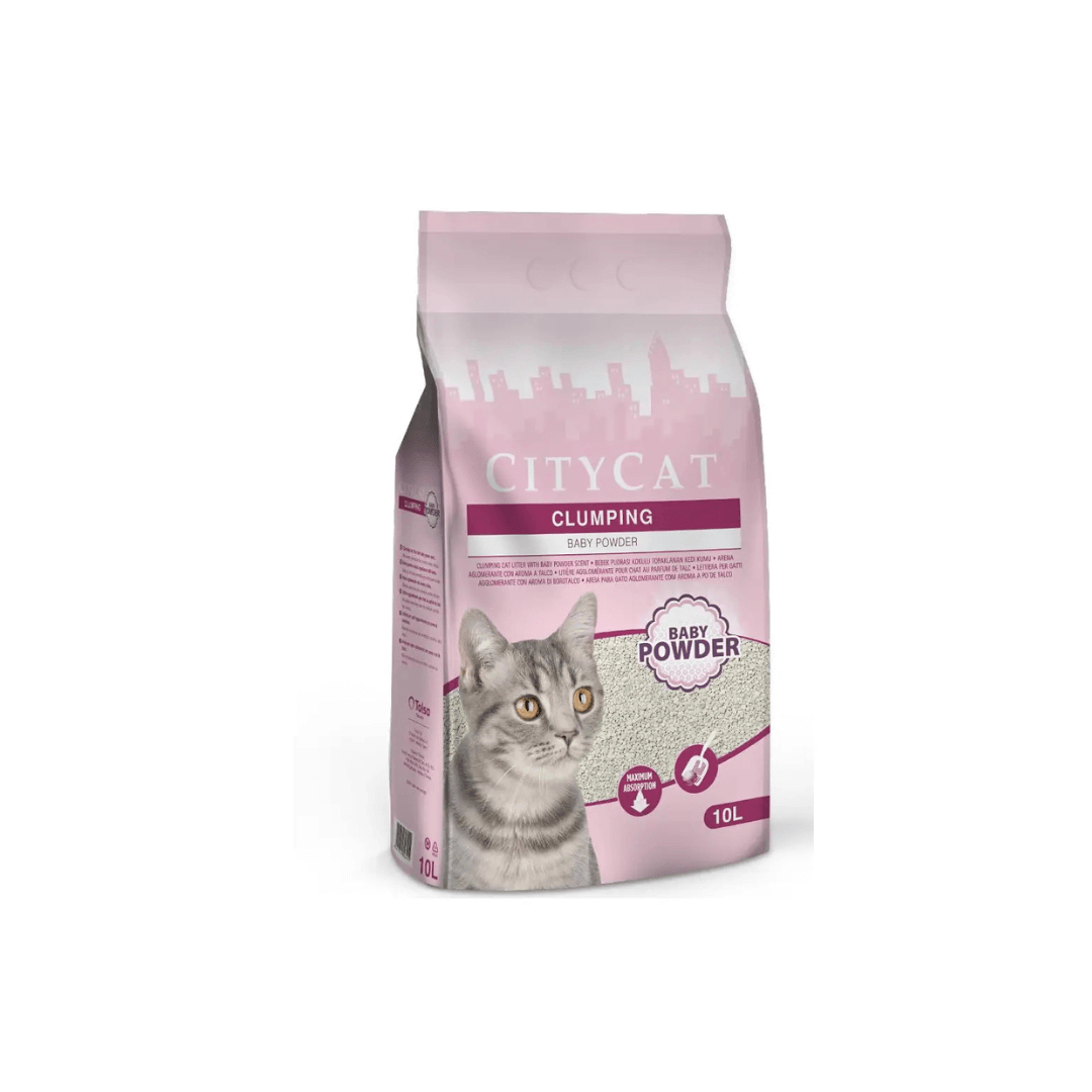 Citycat Clumping White Baby Powder 10L
