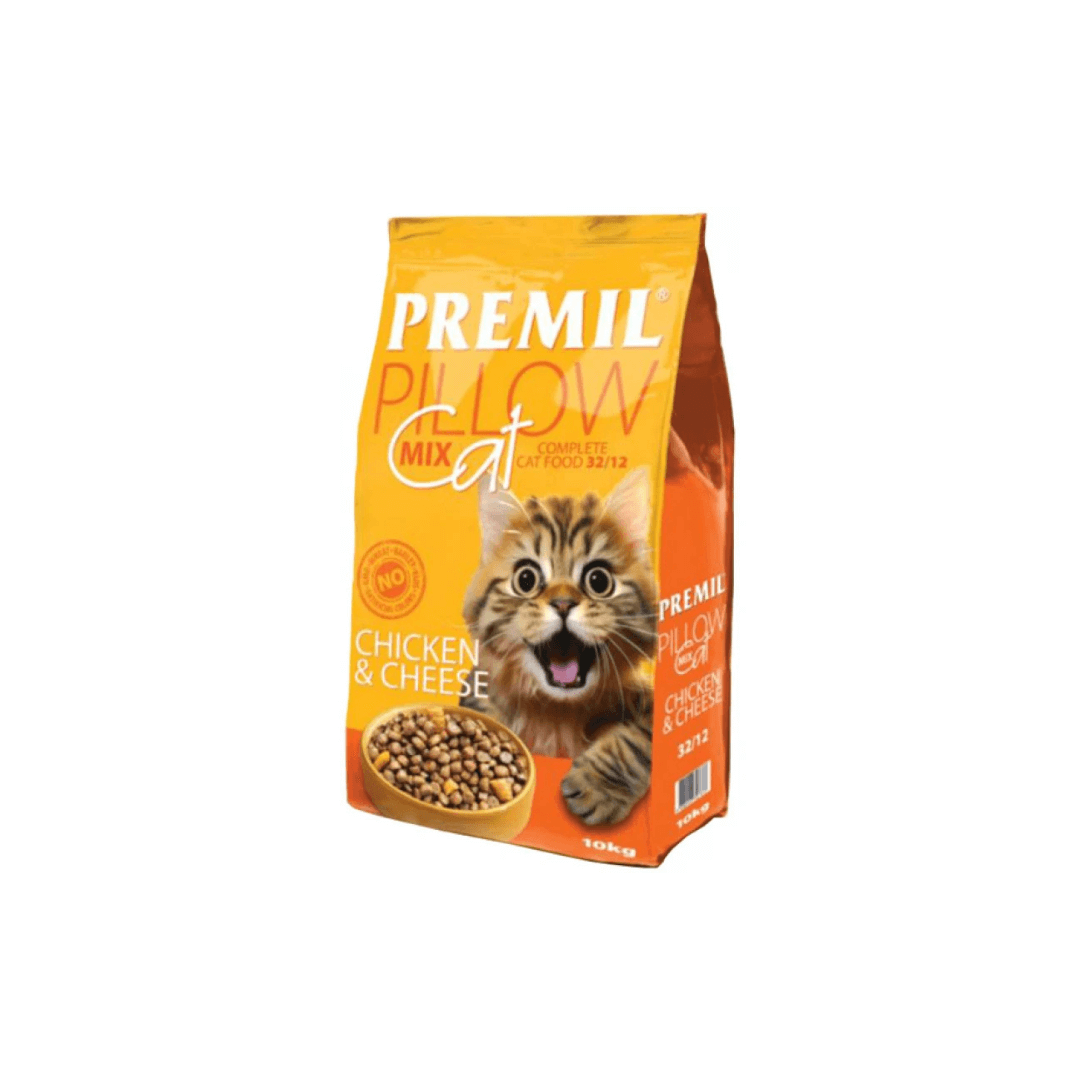 Premil Pillow Mix Cat Chicken & Cheese 10kg