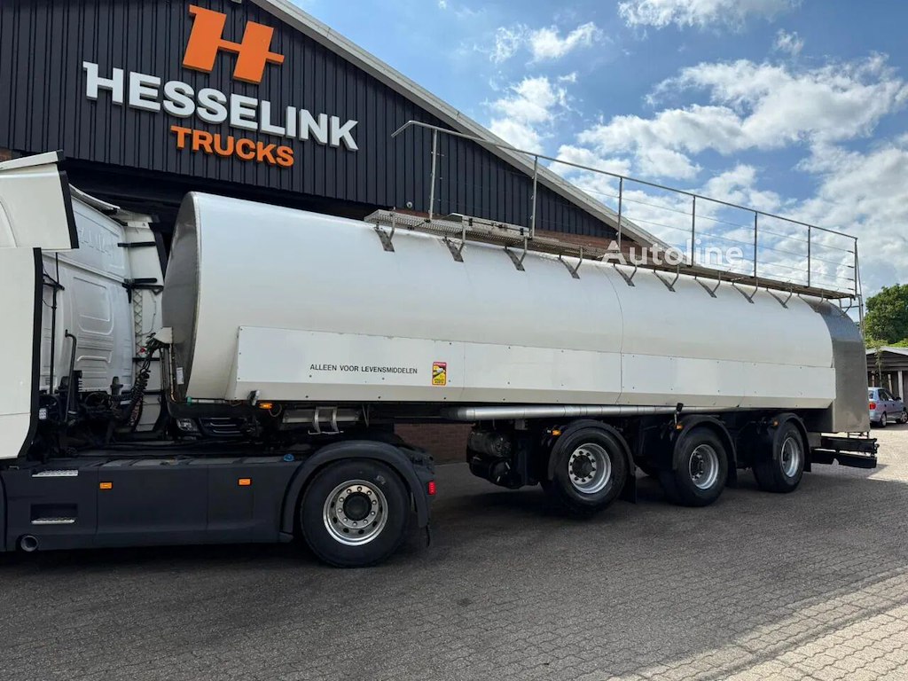 Lako T344-RMO RVS/Edelstahl Melk/Milch/Food/Lebensmittel 2X Stuuras cisterna za prevoz hrane