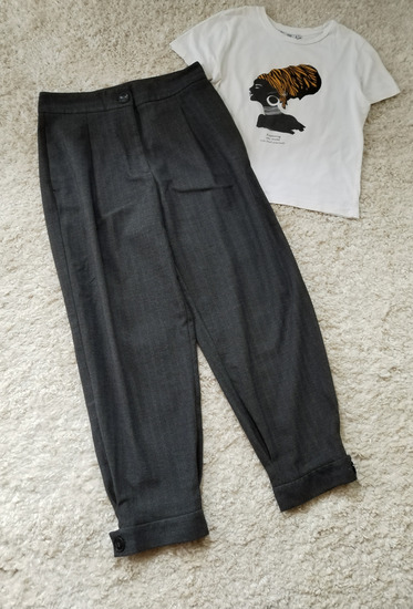    ZARA ☆ sive pantalone ☆ Vel 38/M ☆