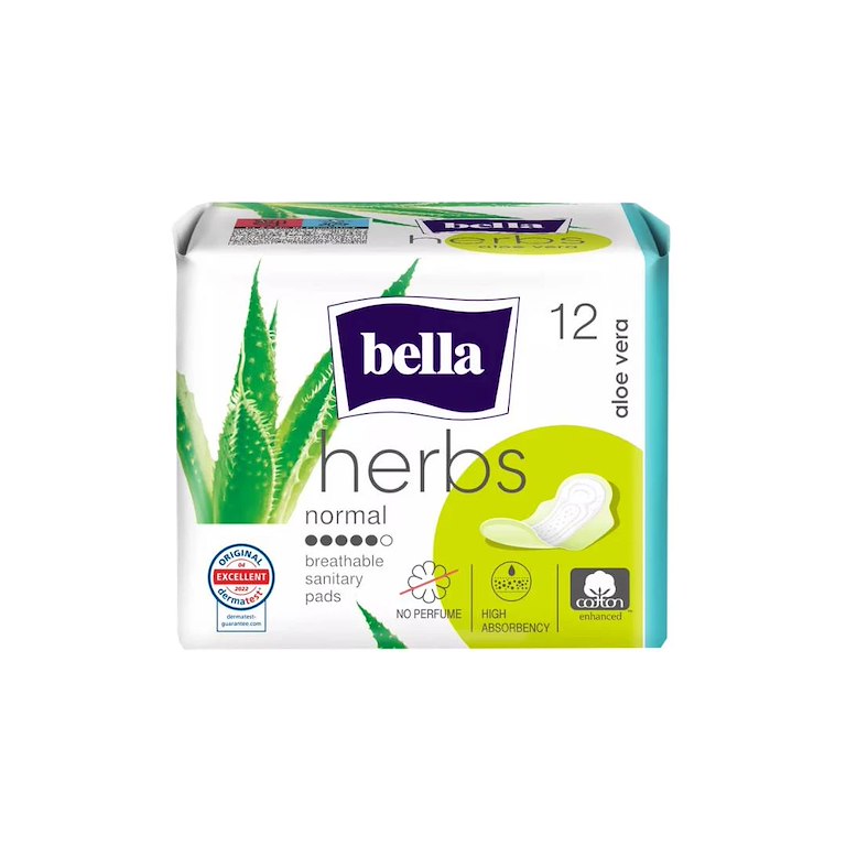Bella Herbs Normal Aloe Vera Higijenski Ulošci 12 Uložaka