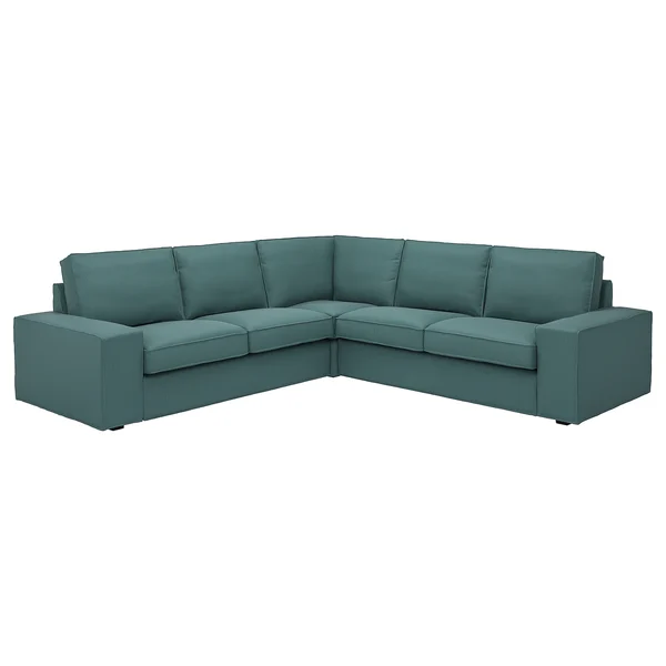 KIVIK Ugaona sofa, 4-sed, Kelinge tirkiznosiva