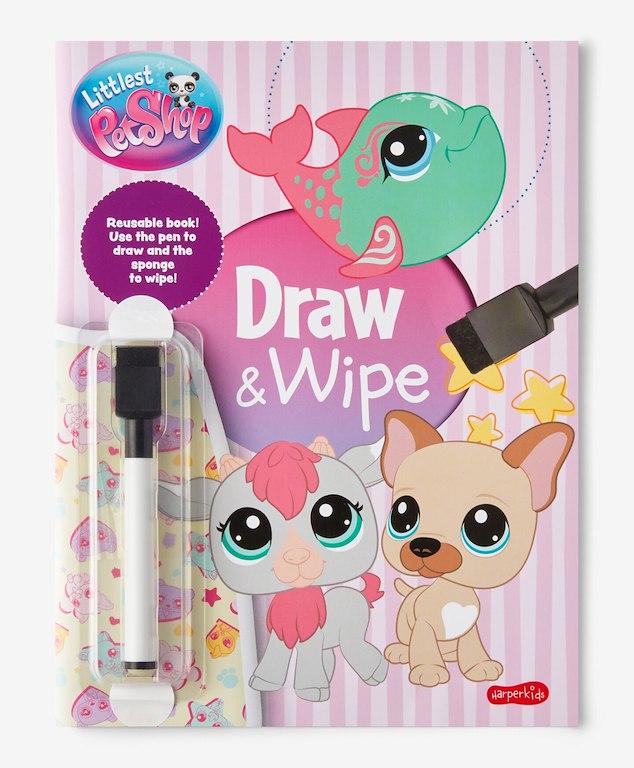 Knjiga za crtanje Littlest Pet Shop sa olovkom