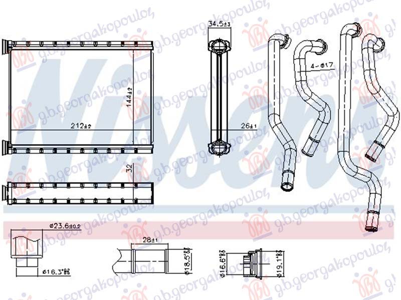 GREJAC KABINE (144x212) (NISSENS)