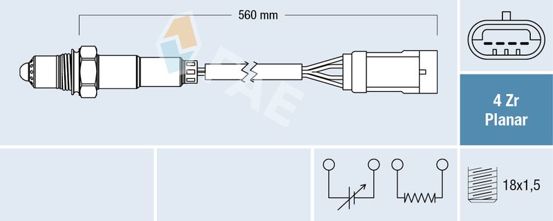 Lambda-sonda FAE 77153