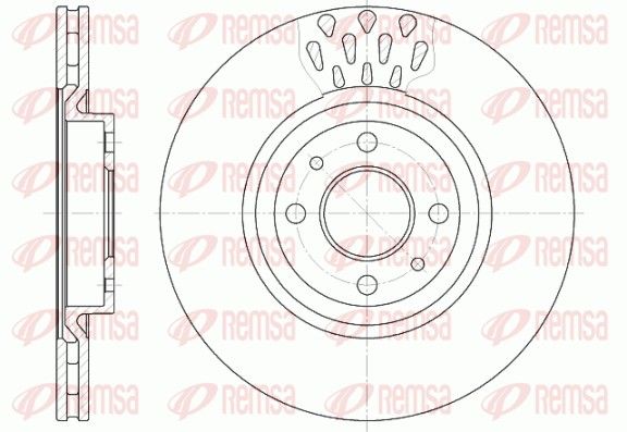 Kočioni disk REMSA 6315.10