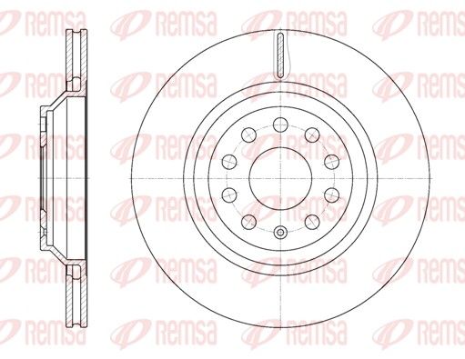 Kočioni disk REMSA 61172.10