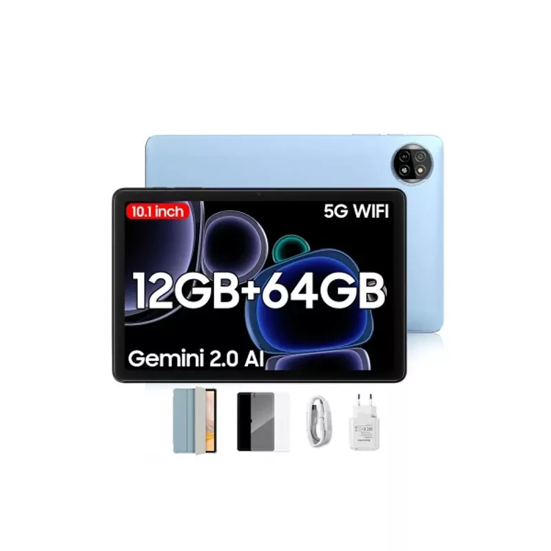 Tablet 10.1 Blackview Tab 20 Wifi 800×1280 HD+ IPS/4GB/64GB/5MP-8MP/Android 15/blue