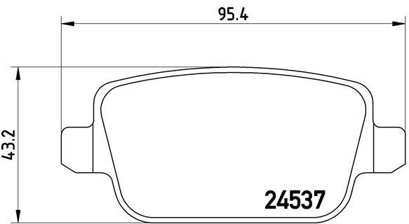 Komplet pločica, disk-kočnica BREMBO P 44 017