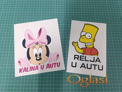Nalepnica beba u autu