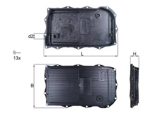 Korito za ulje, automatski menjač MAHLE HX 184KIT