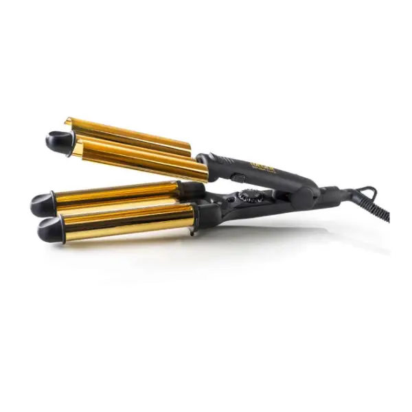 Stajler sa trostrukim keramičkim uvijačem za kosu Golden Haeger HEHR-45B.002A