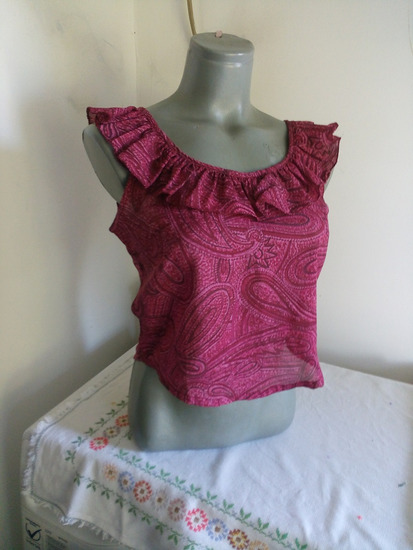 De Ville bordoroze crop 36