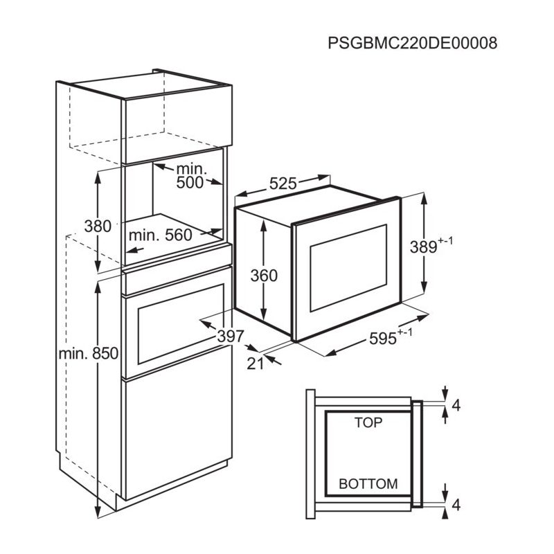 AEG ugradna mikrotalasna rerna NMB6G261TB