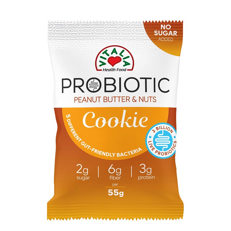 Vitalia probiotic cookie peanut butter & nuts 55g vitalia
