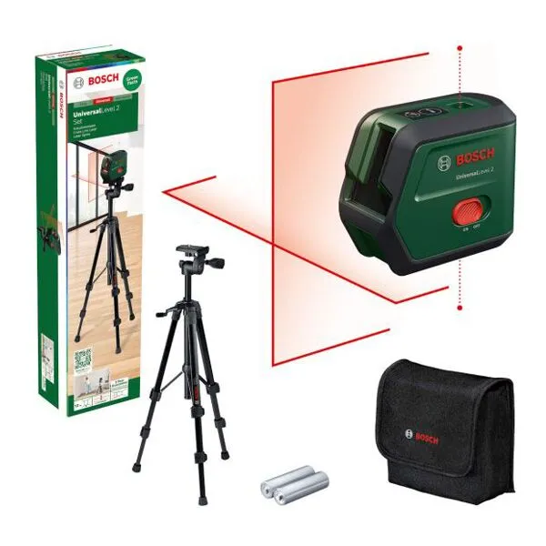 Bosch Građevinski laser UniversalLevel 2, 12m domet + stativ (0603663F01)