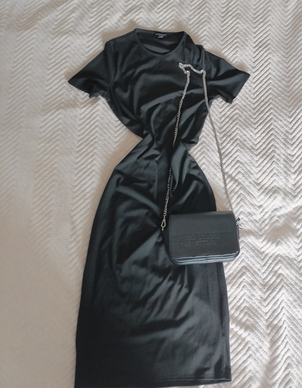 Crna haljina midi /maxi