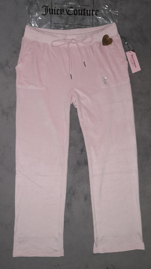 Juicy Couture roze pliš cirkoni donji deo NOVO!%