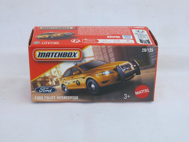 matchbox ford interceptor taxi