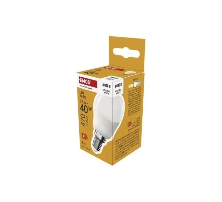 Emos Led sijalica Mini Globe 5,5 W E14 Neutralno bela ZL1F23