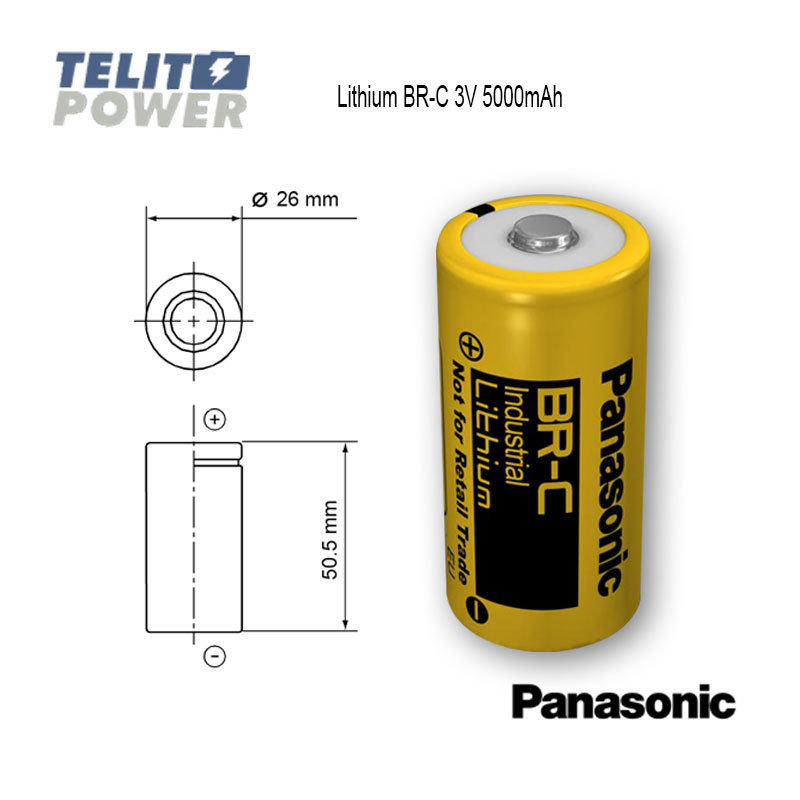 Panasonic BR-C litijumska baterija 3V (BR26505)