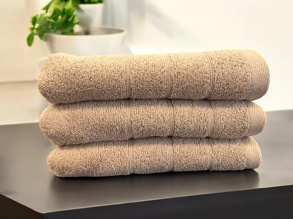 Peškir Bordura 50x100cm 550g/m2 Kapućino boja Indy