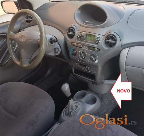 TOYOTA YARIS kožica menjača (1999 - 2004) SIVA