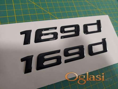 BMW 169d stiker oznaka za auto