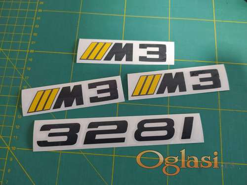 BMW 320 325 328 M3 nalepnice oznake