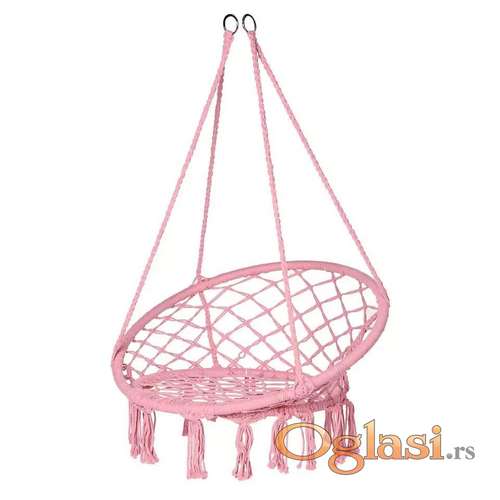 Ljuljaška GNEZDO ljuljaška za dvorište, terasu, bastu Pink