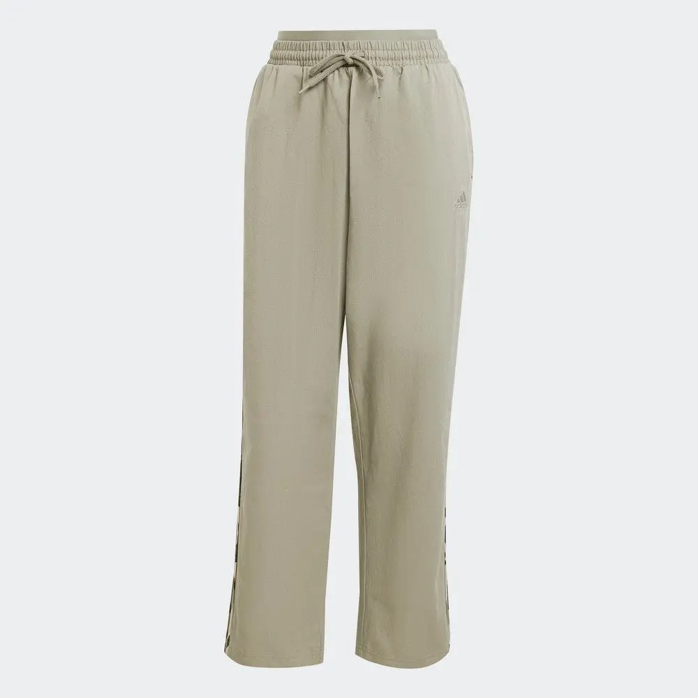 Adidas Ženski donji deo trenerke Essentials camo-print 3s twill, Maslinasti