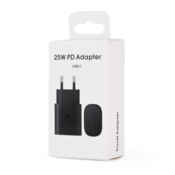 Kućni punjač PD Fast charger 25W za Samsung CE crni