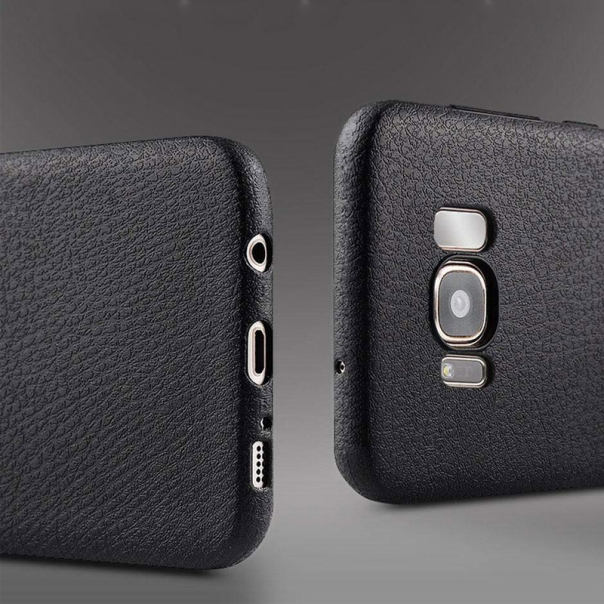 Maska za Samsung S10e/ G970 crna Leather Look