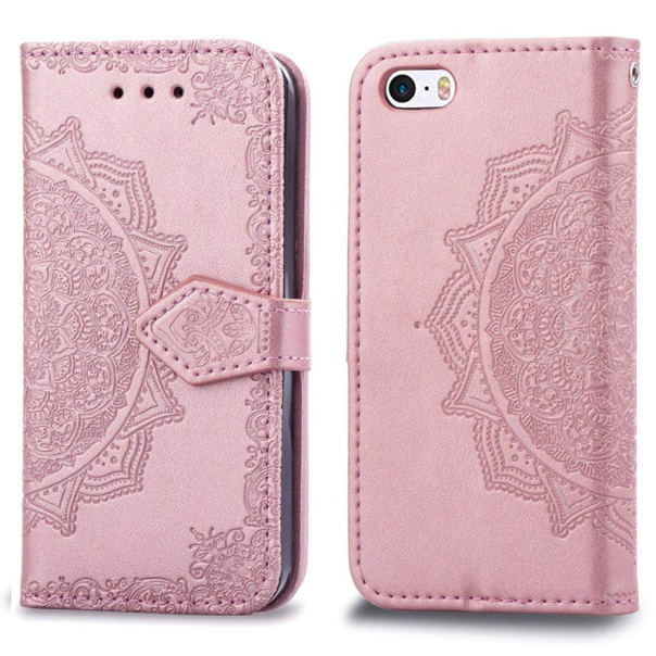 Maska za Samsung S10e/ G970 roze na preklop Arabesque flip