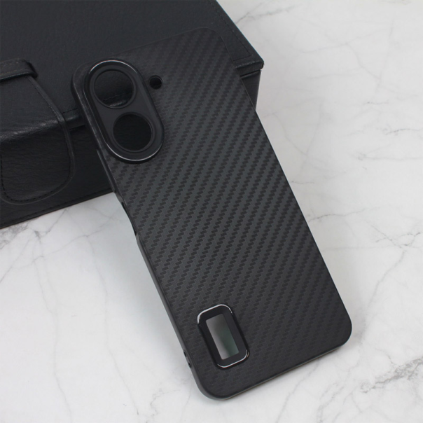 Maska za Xiaomi Redmi 13C 4G/ Poco C65 4G Carbon Prop crna