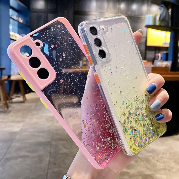 Maska za Xiaomi Redmi Note 13 4G (EU) Frame Glitter crna