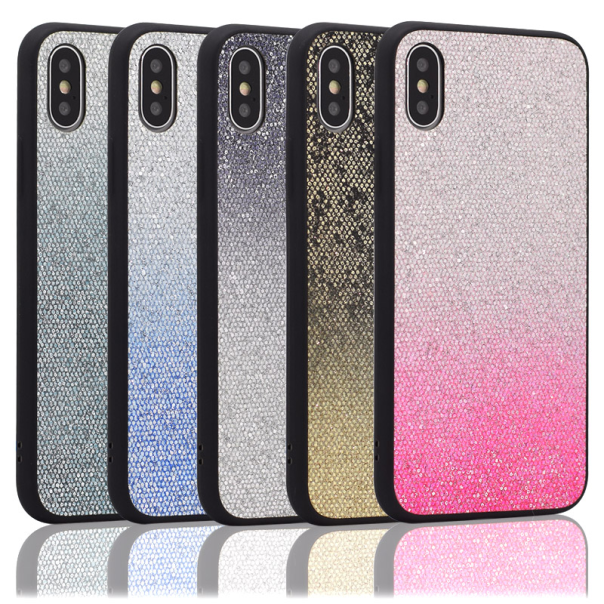Maska za Samsung A8 Plus/ A730 (2018) Midnight Spark pink srebrna
