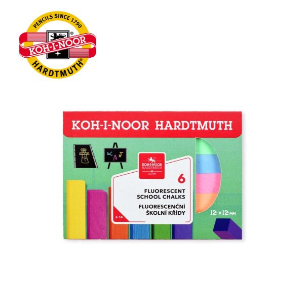 KOOH-I-NOOR Kreda Fluo, set 1/6