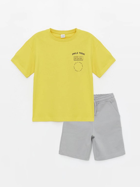LC Waikiki Komplet za dečake S4CM25Z4-QX1, Žuto-Sivi