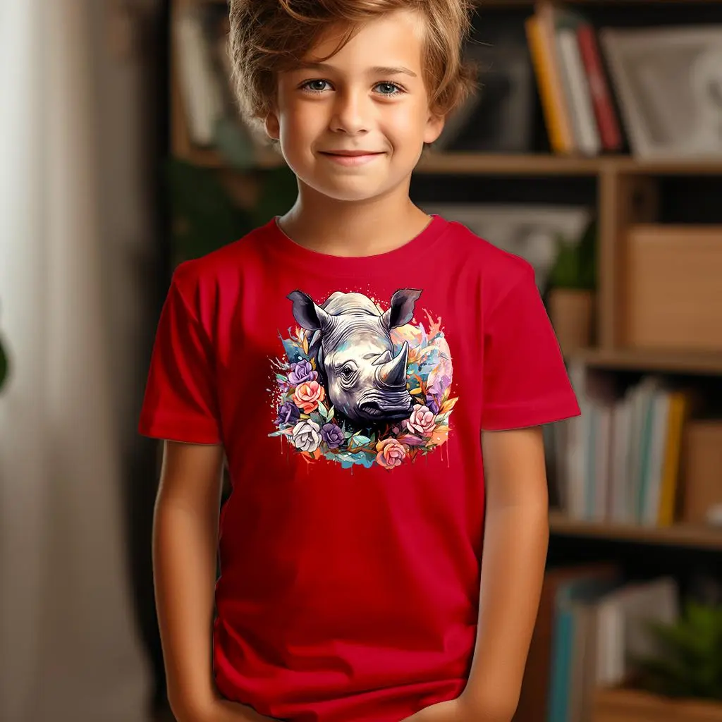 Camiseta Majica sa štampanim printom Cam 398, Dečija, Crvena