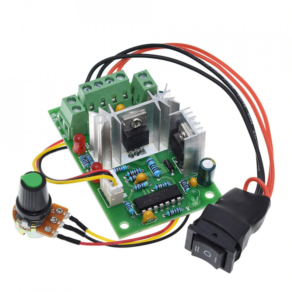 Regulator brzine DC motora 5A sa preklopnikom