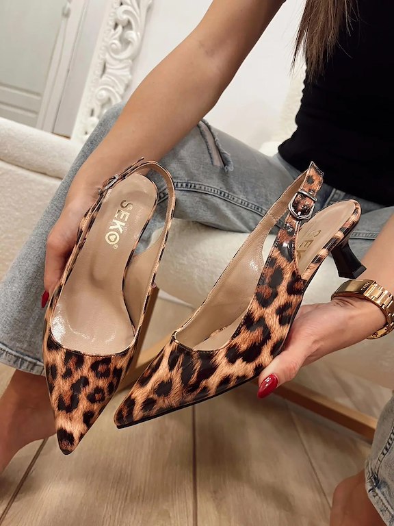 HOP HOP SHOP Ženske štikle E816, Leopard
